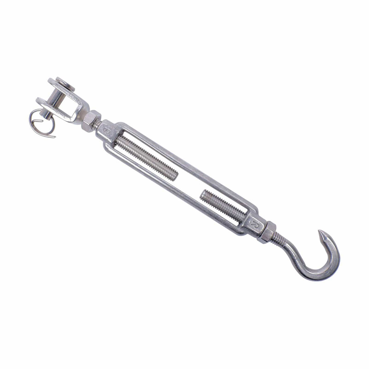 Heavy Duty Stainless Steel Open Body Hook Turnbuckle OC OO CC Types Wi ...