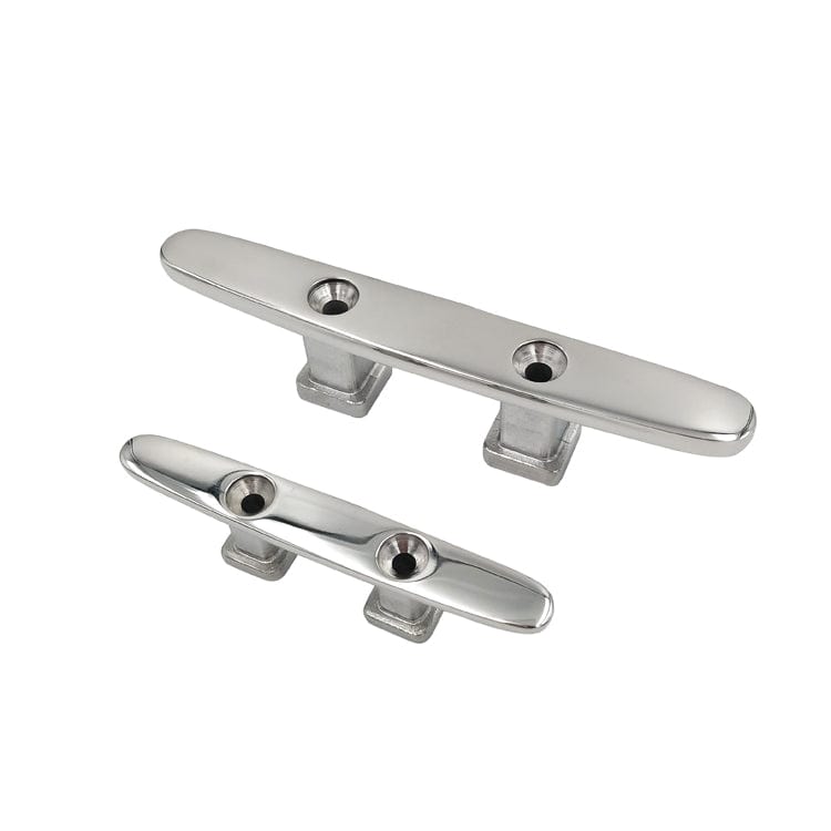 Marine Stainless Steel Bolt Fixed Cleat Mooring Post Flat Hole Rope Bo ...