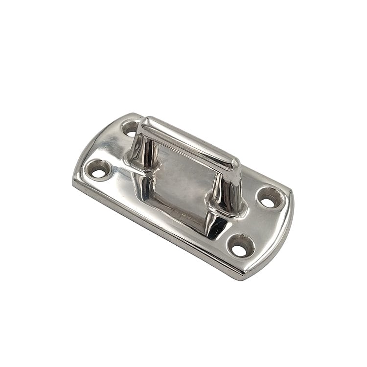 Stainless Steel Rectangle Heavy Duty Eye Plate Boat Deck Hole Eye Plat ...