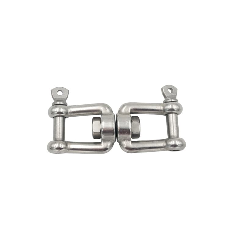 Marine Double Jaw Anchor Rotating Shackle 316 Stainless Steel Swivel J ...